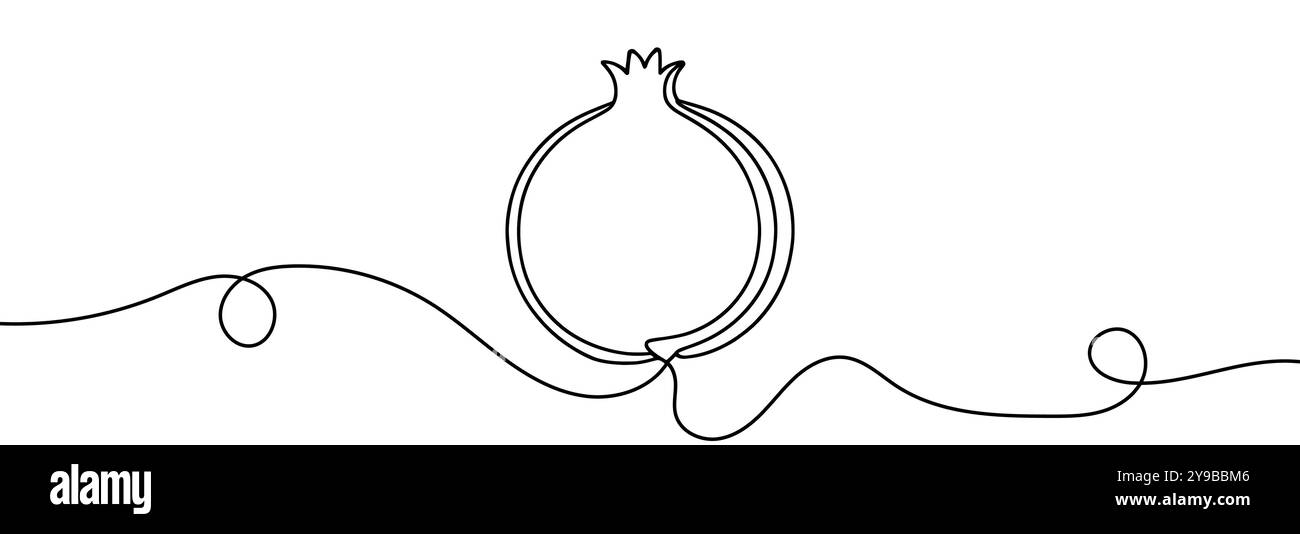 Pomegranate drawing Black and White Stock Photos & Images - Alamy