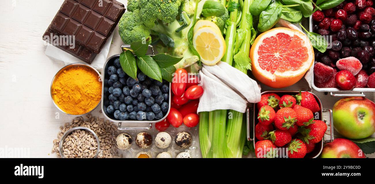 Vegan health and super food with a large collection of foods. High in ...