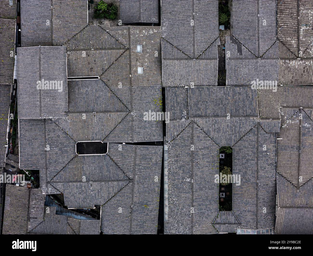 An aerial photo taken in Dujiangyan, China, on October 9, 2024, shows ...