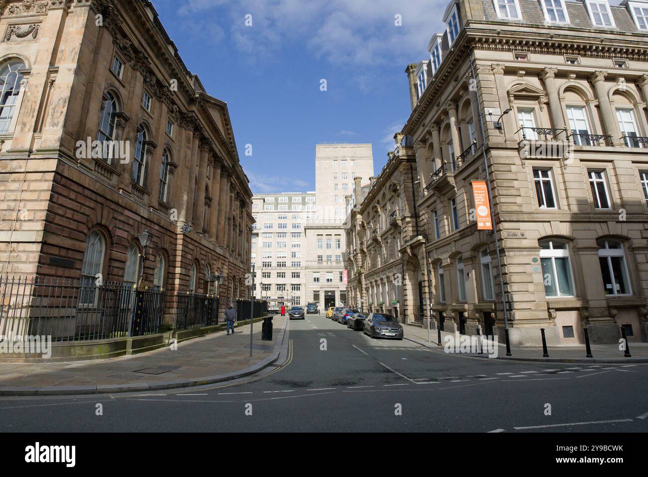 Old large buildings in Liverpool city center Stock Photo - Alamy