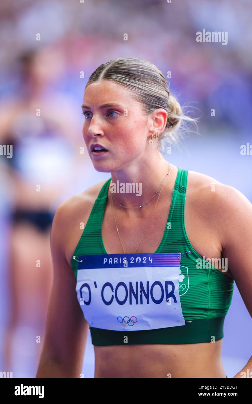 Kate O'Connor participating in the long jump at the Paris 2024 Olympic Games Stock Photo - Alamy