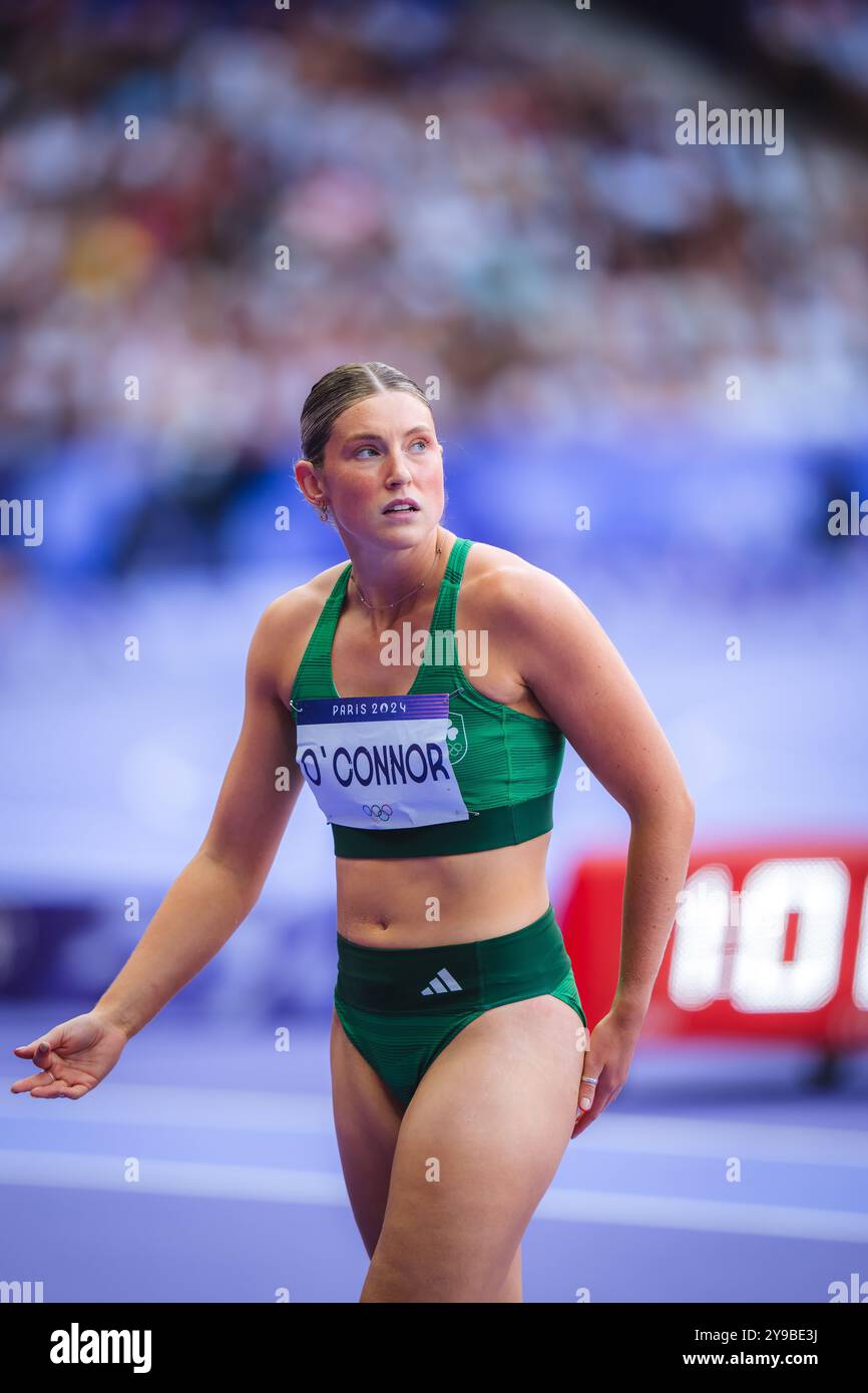 Kate O'Connor participating in the long jump at the Paris 2024 Olympic Games Stock Photo - Alamy