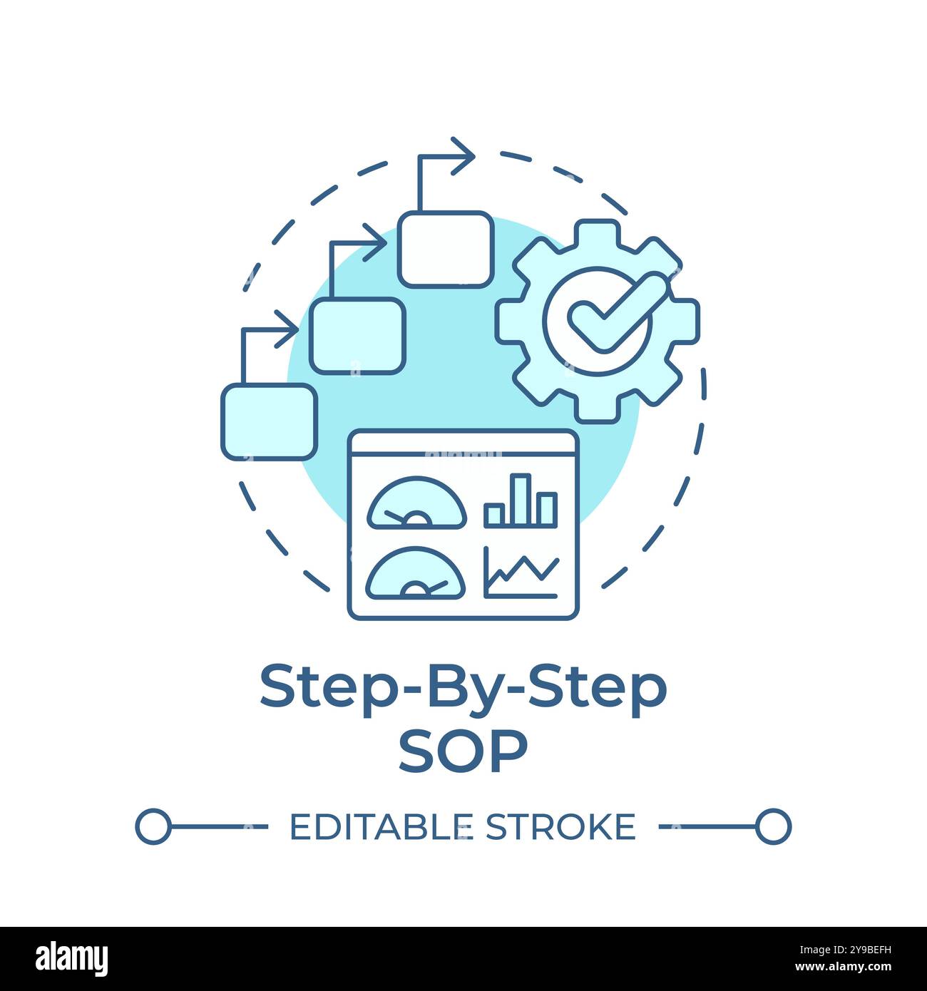 Processing step Stock Vector Images - Alamy