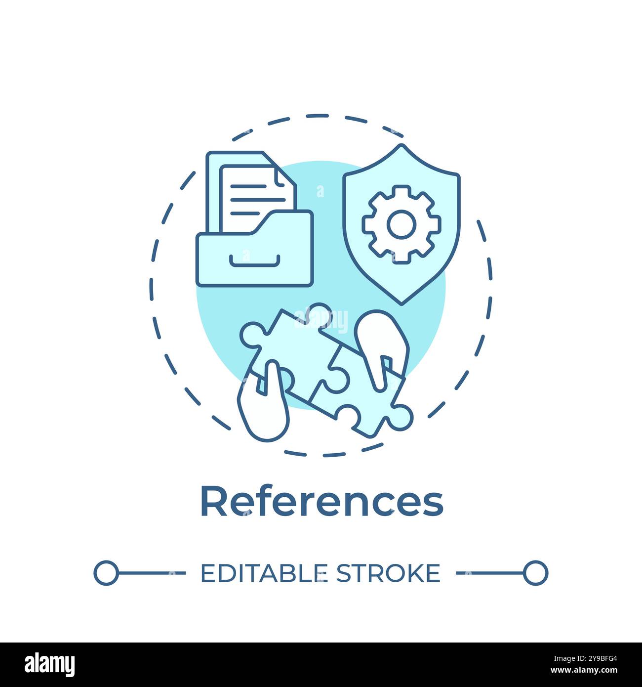 References soft blue concept icon Stock Vector Image & Art - Alamy