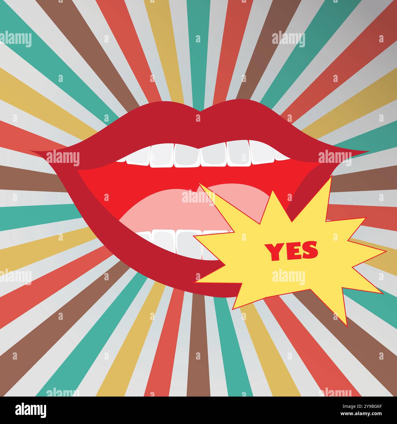 Open mouth vector vectors hi-res stock photography and images - Alamy
