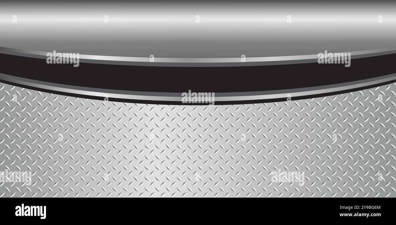 Silver gray metal background, 3D polished chrome metallic and shiny ...