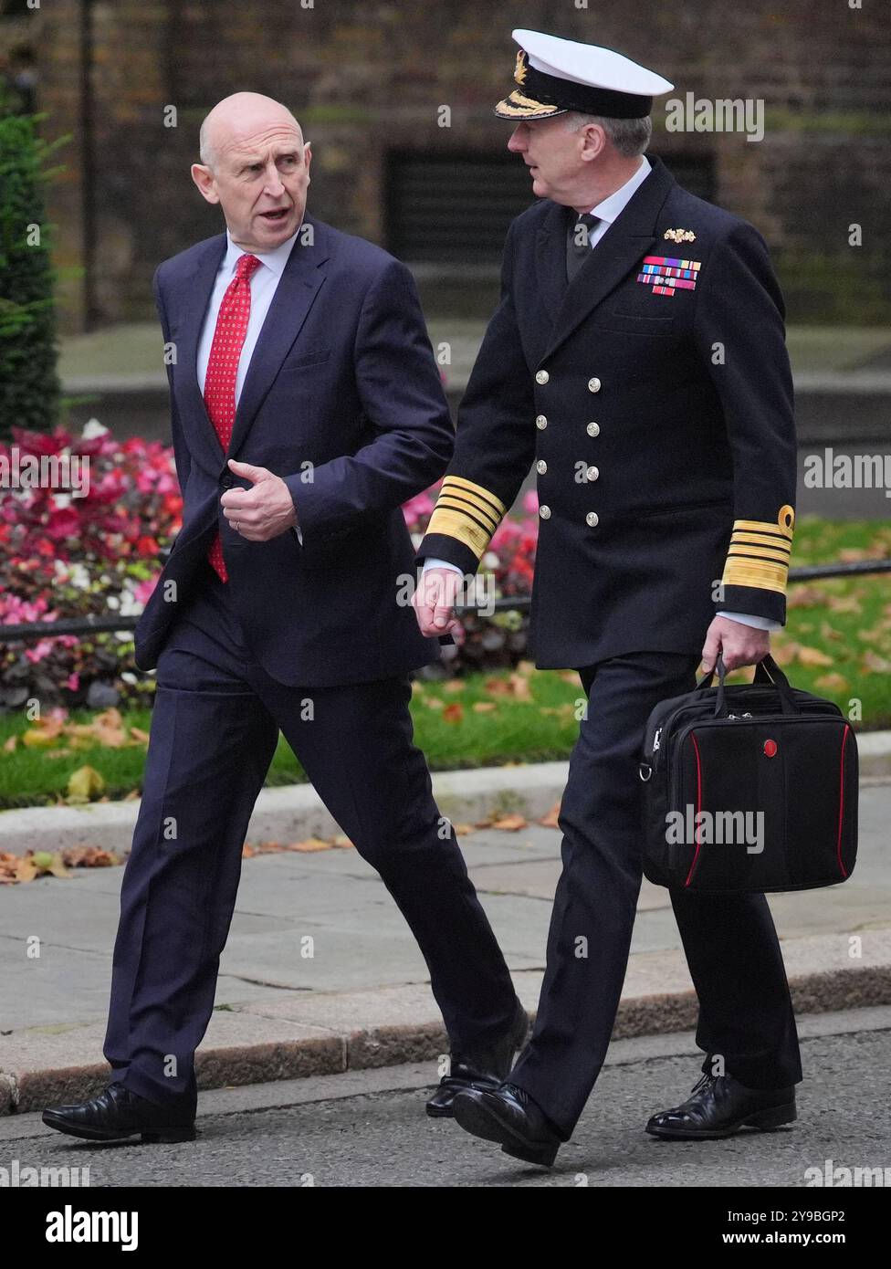 Defence Secretary John Healey (left) and Chief of the Defence Staff ...