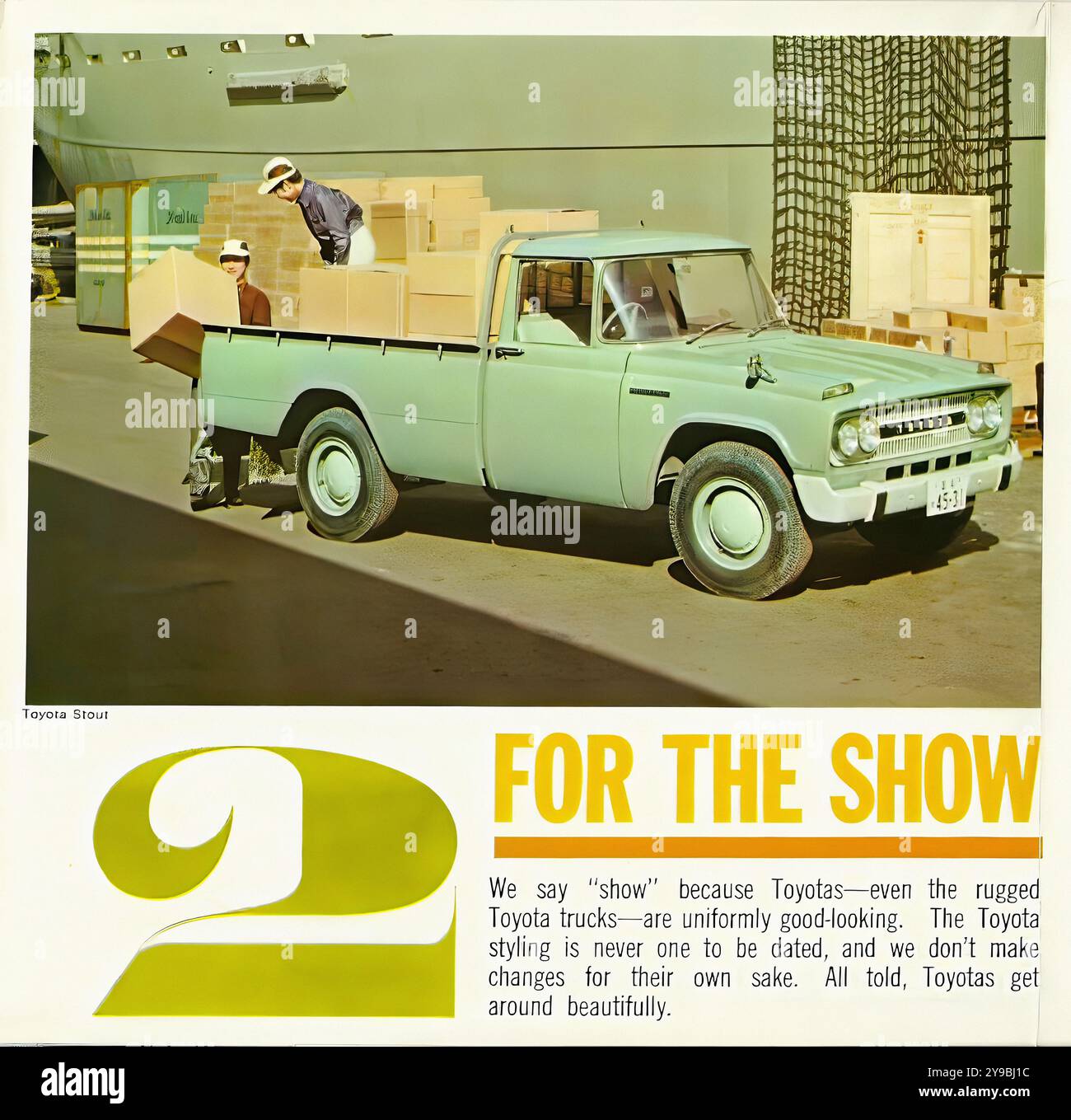TOYOTA - For The Show - Vintage press car advertising Stock Photo - Alamy
