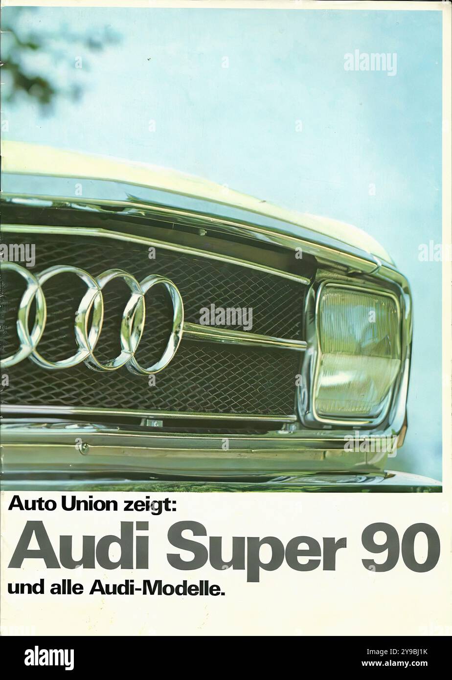 AUDI 90 1967 - Vintage press car advertising Stock Photo - Alamy