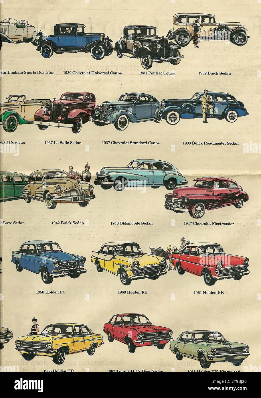 50 Years of Holden - page 2 - Vintage press car advertising Stock Photo ...