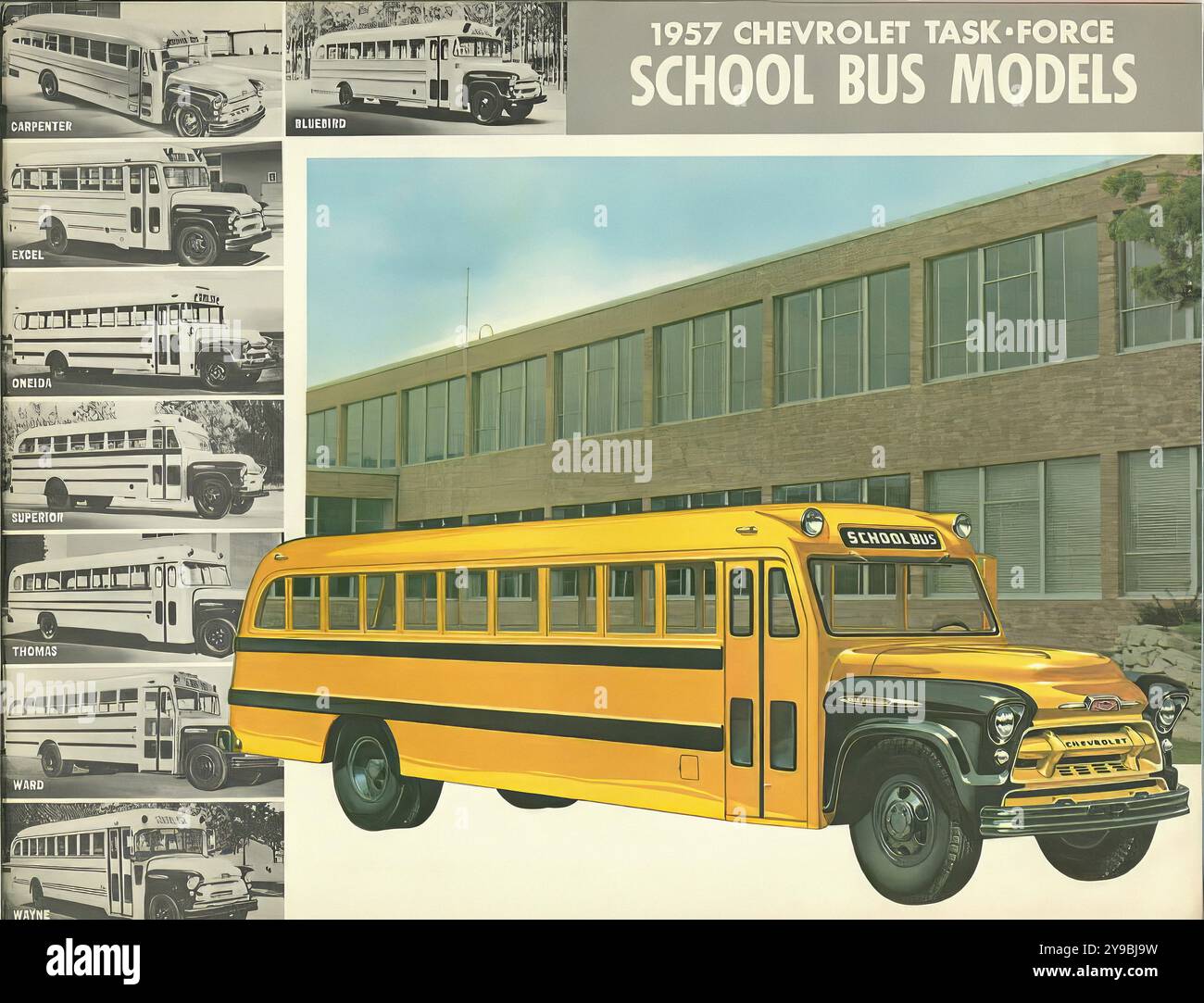 1957 Chevrolet - Vintage press car advertising Stock Photo - Alamy