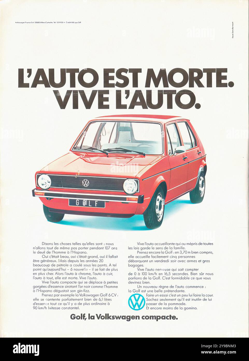 Volkswagen golf 1975 hi-res stock photography and images - Alamy