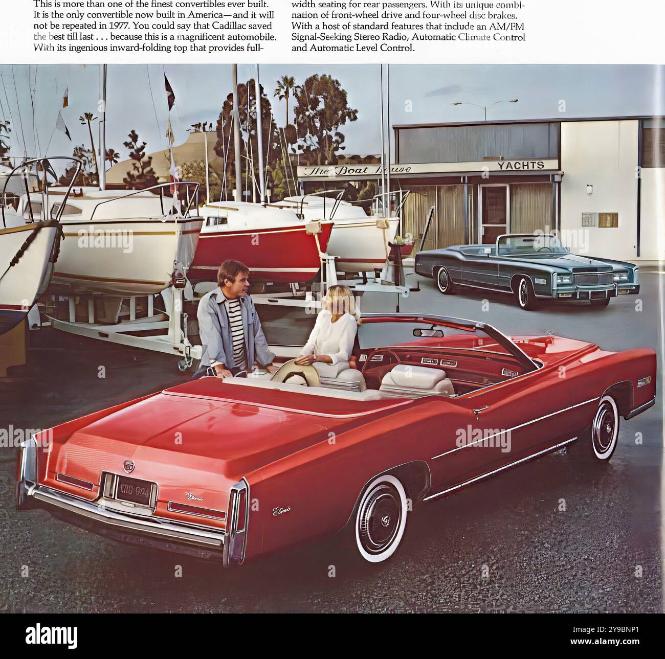 1976 Cadillac Eldorado - Vintage press car advertising Stock Photo - Alamy