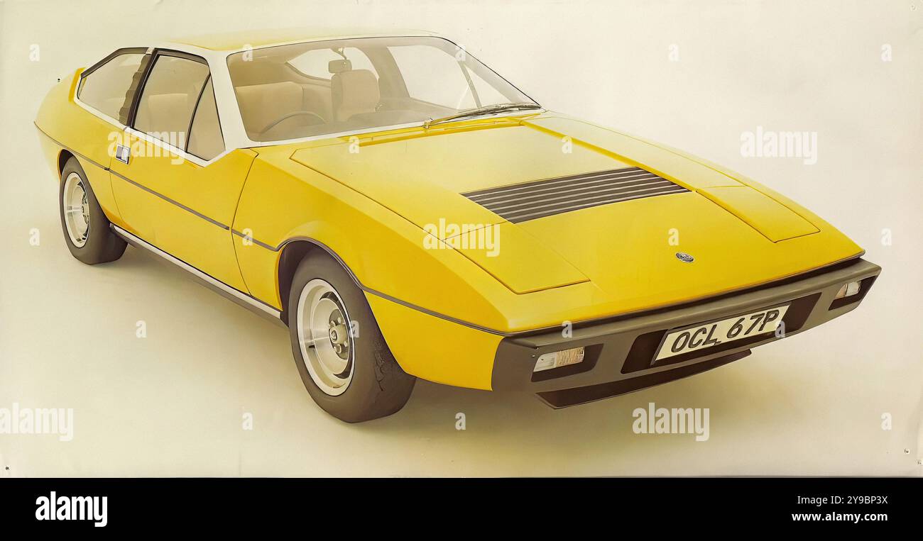 1977 Lotus Eclat 0001 - Vintage press car advertising Stock Photo - Alamy