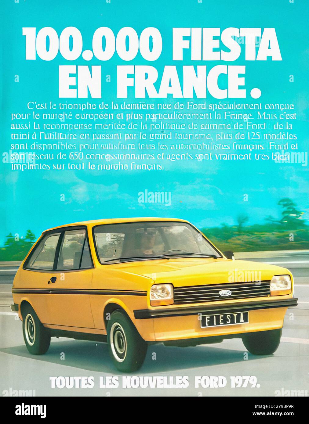 1978 Ford Fiesta - Vintage French press car advertising Stock Photo - Alamy