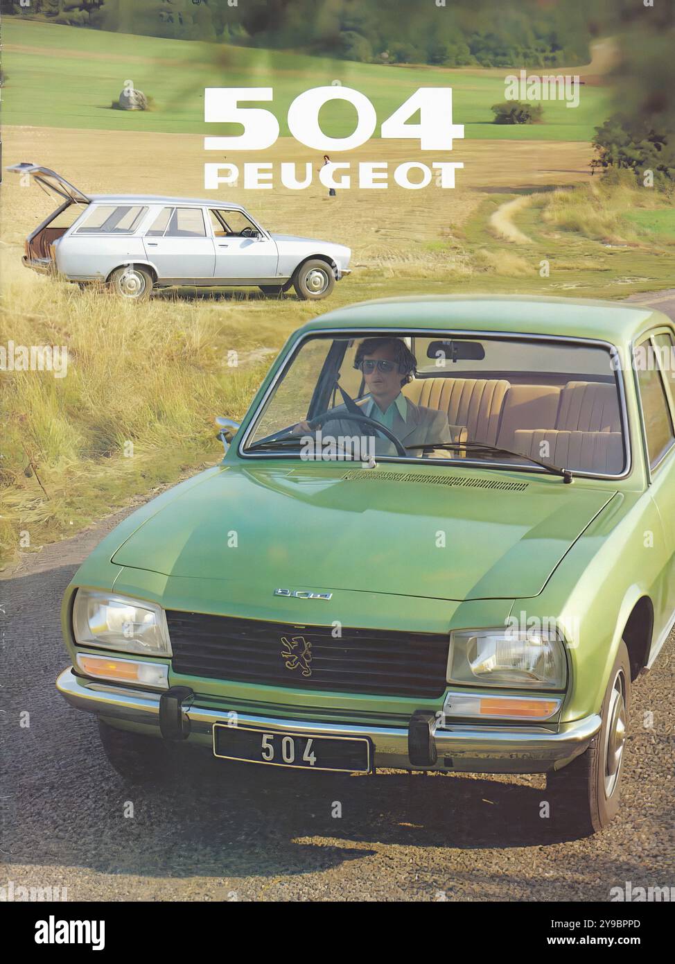 1979 Peugeot 504 0001 - Vintage press car advertising Stock Photo - Alamy