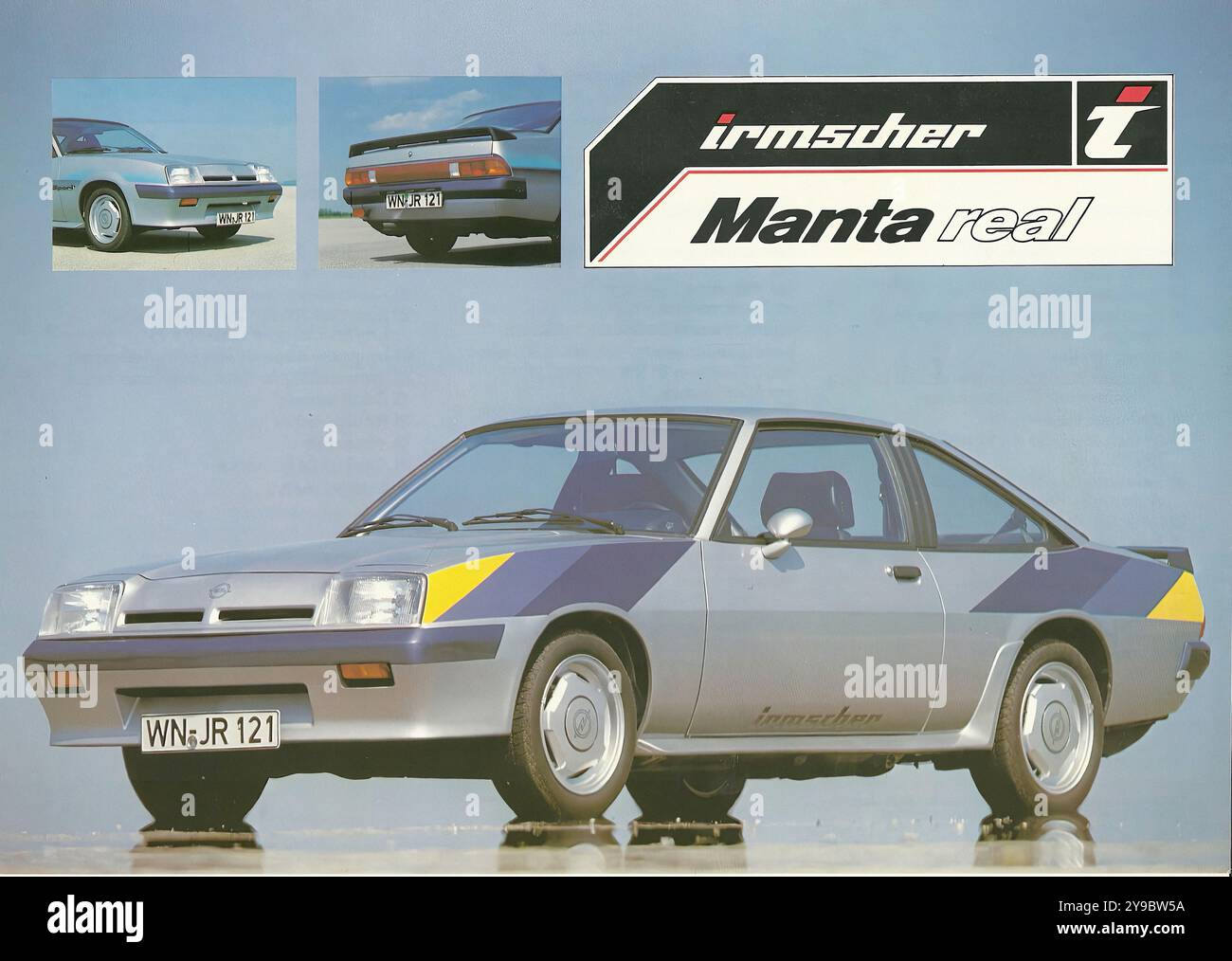 1982 Irmscher Manta real - Vintage press car advertising Stock Photo ...