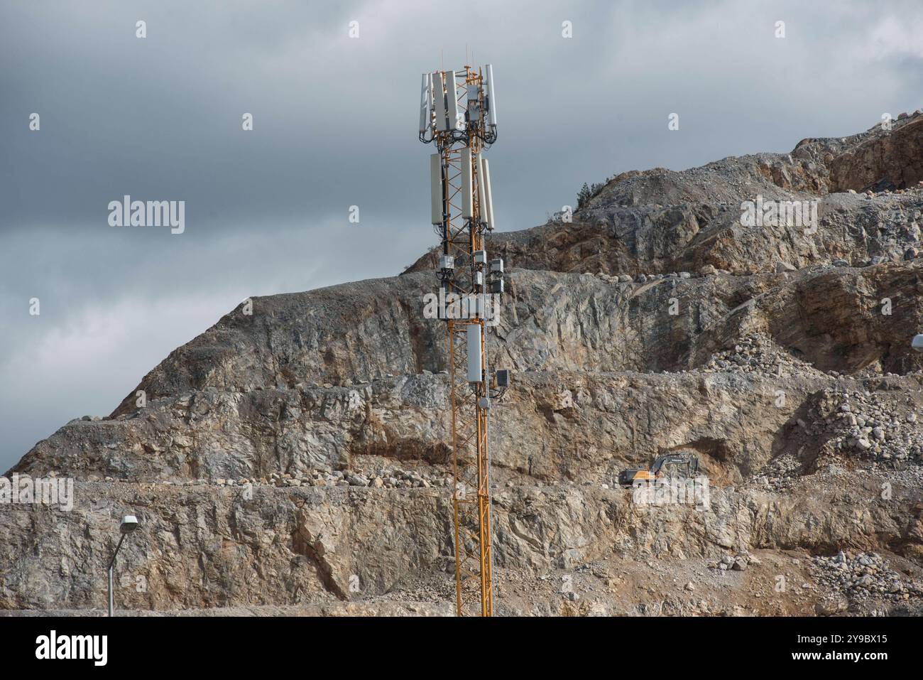 mining industry for resource extraction in an alpine mountain region ...
