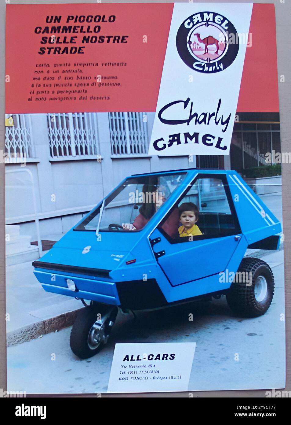All-Cars Charly, Camel edition - Vintage press car advertising Stock ...