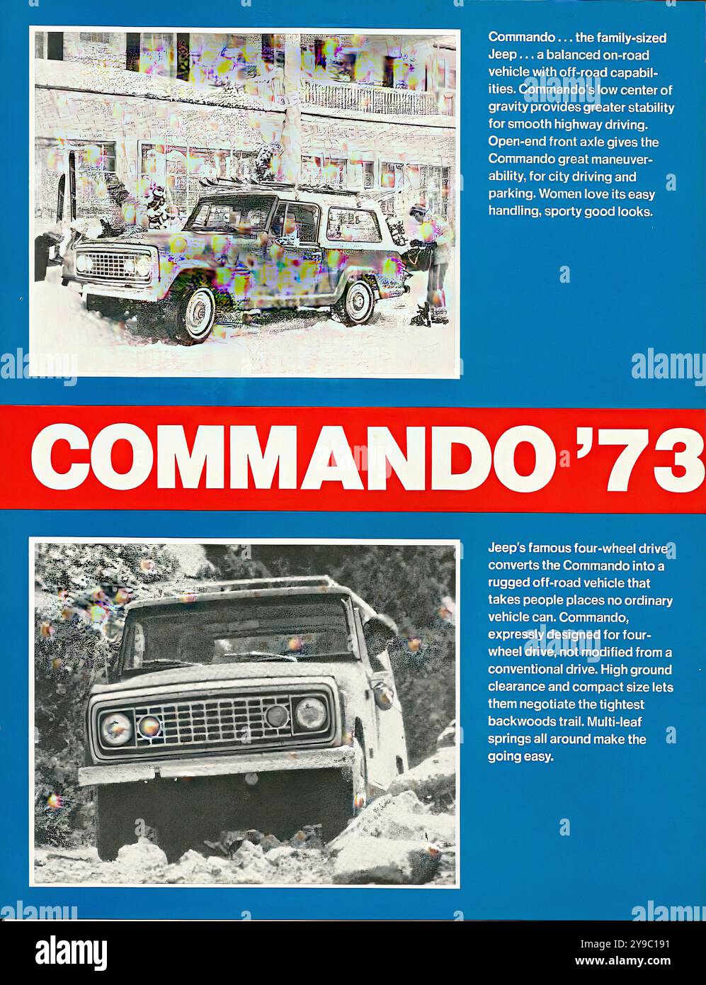 AMC JEEP Commando - Vintage press car advertising Stock Photo - Alamy