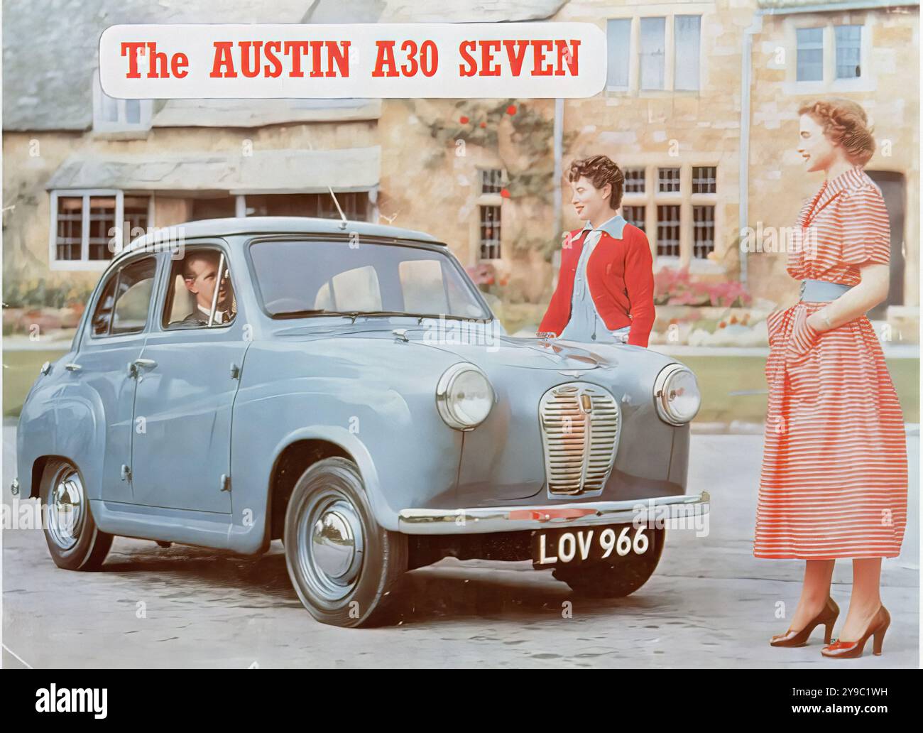 Austin A30 Seven (1951) - Vintage press car advertising Stock Photo - Alamy