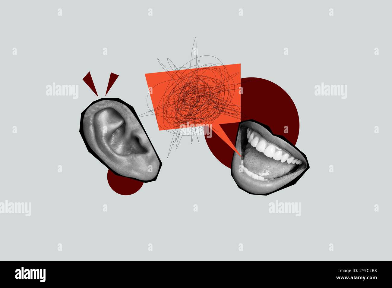 Composite trend artwork sketch image 3D photo collage of abstract omg ...