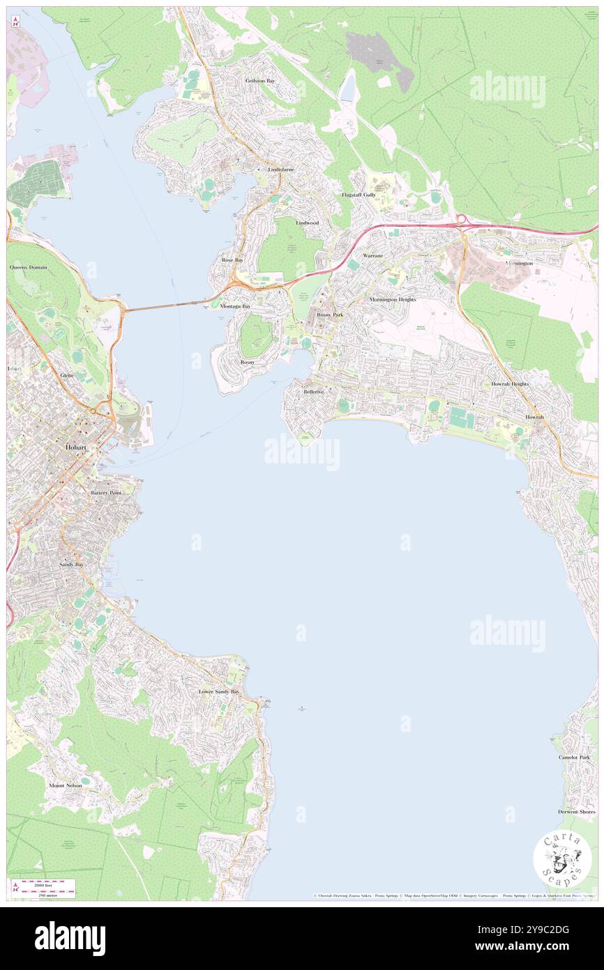 Hobart port map hi-res stock photography and images - Alamy