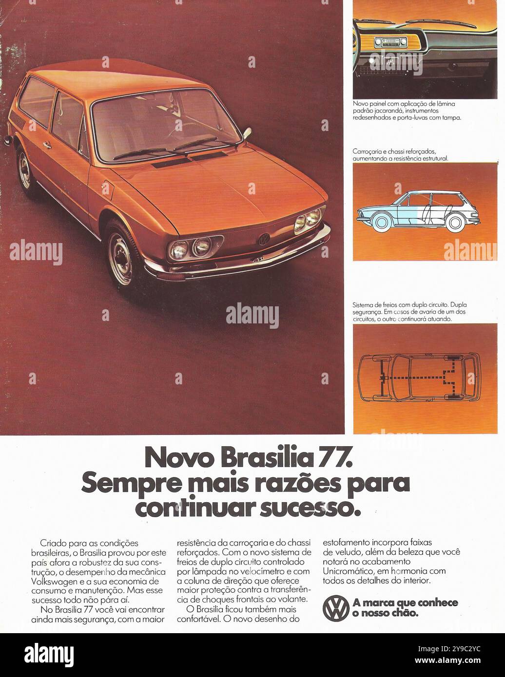 VW Brasilia 1977 - Vintage press car advertising Stock Photo - Alamy