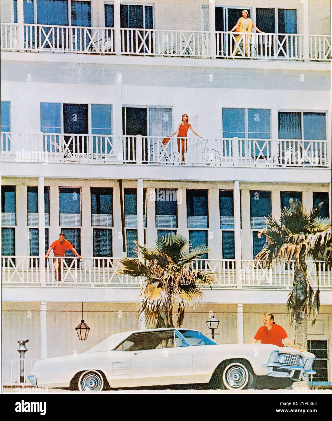 Buick Riviera (1963) 0002 - Vintage press car advertising Stock Photo ...