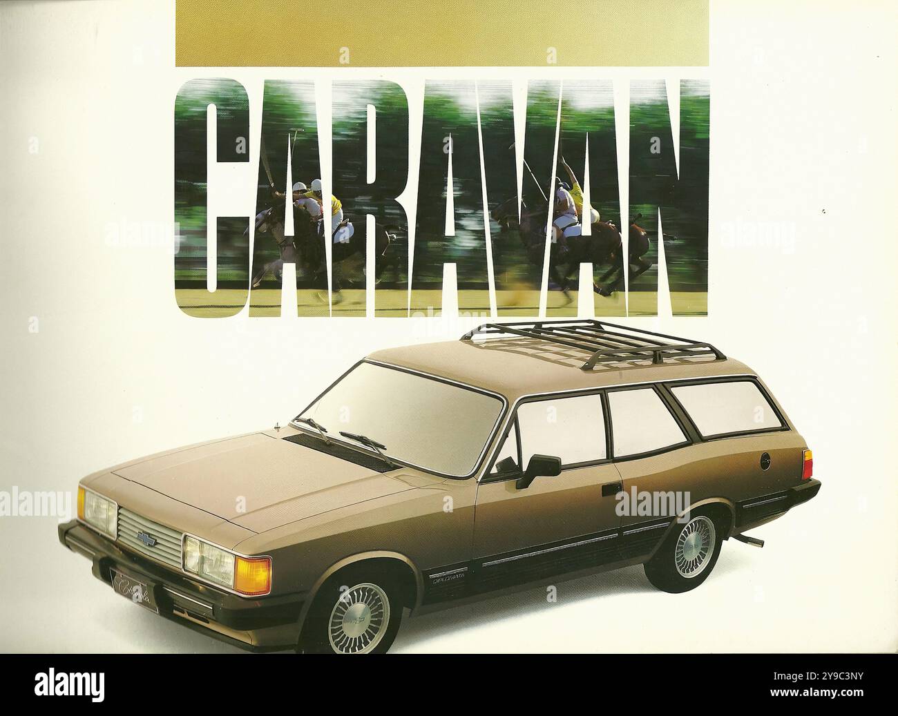 Chevrolet Caravan - Vintage press car advertising Stock Photo - Alamy