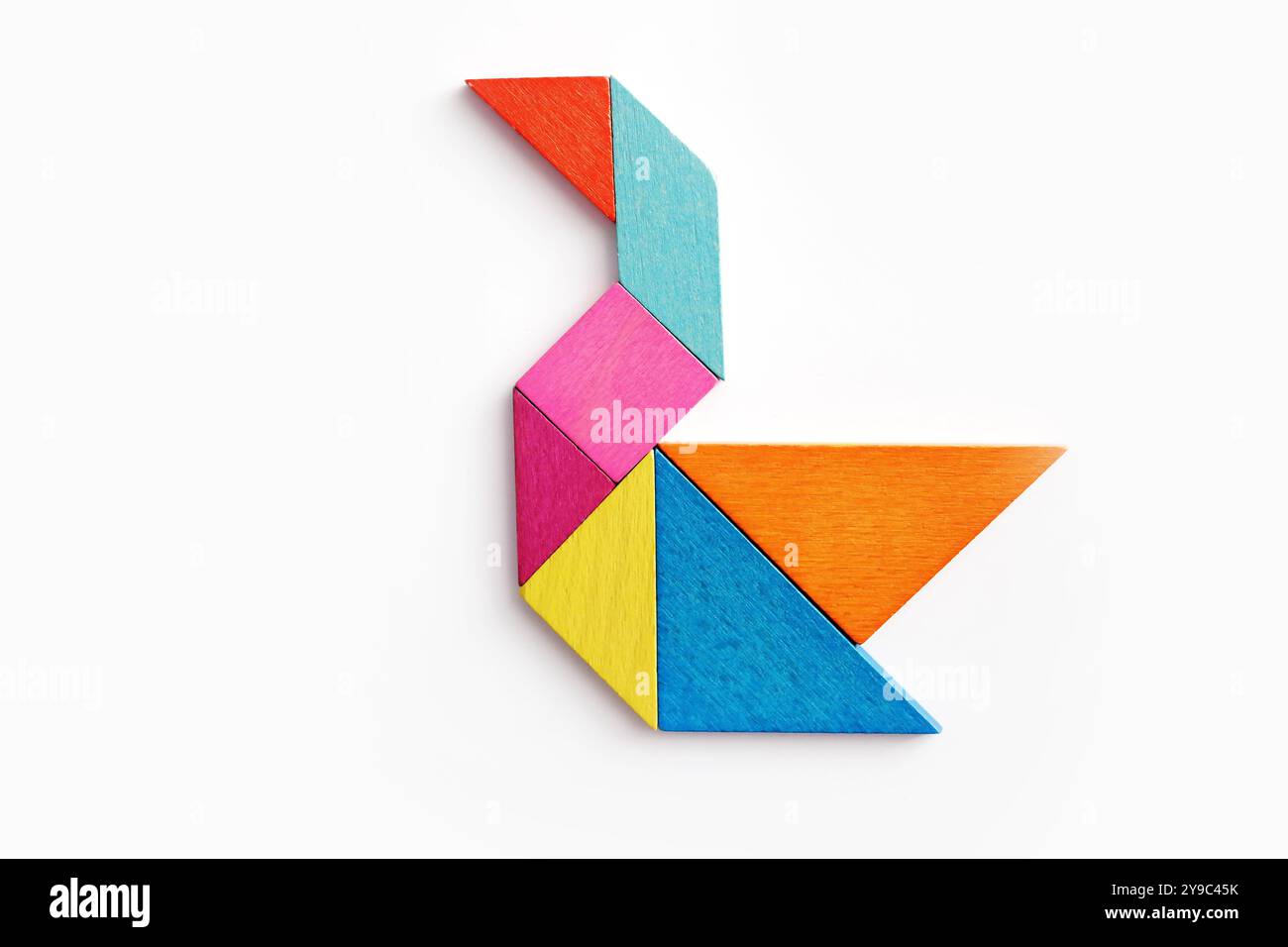 Tangram figure puzzle Stock Photo - Alamy