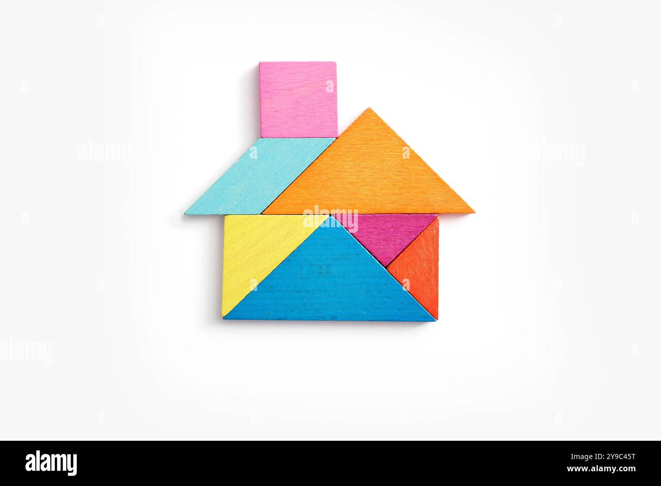 Tangram figure puzzle Stock Photo - Alamy