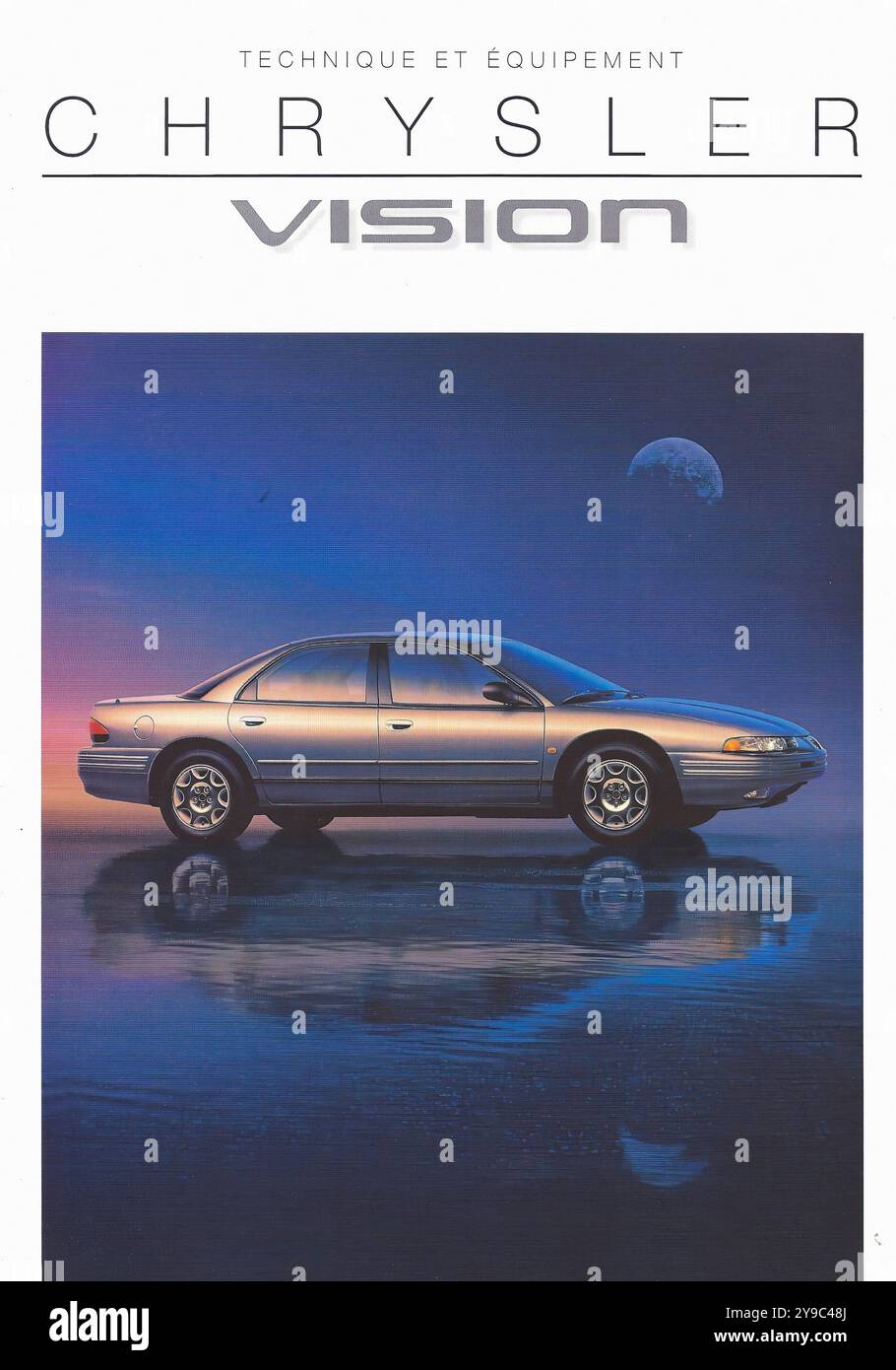 Chrysler Vision 0001 - Vintage press car advertising Stock Photo - Alamy