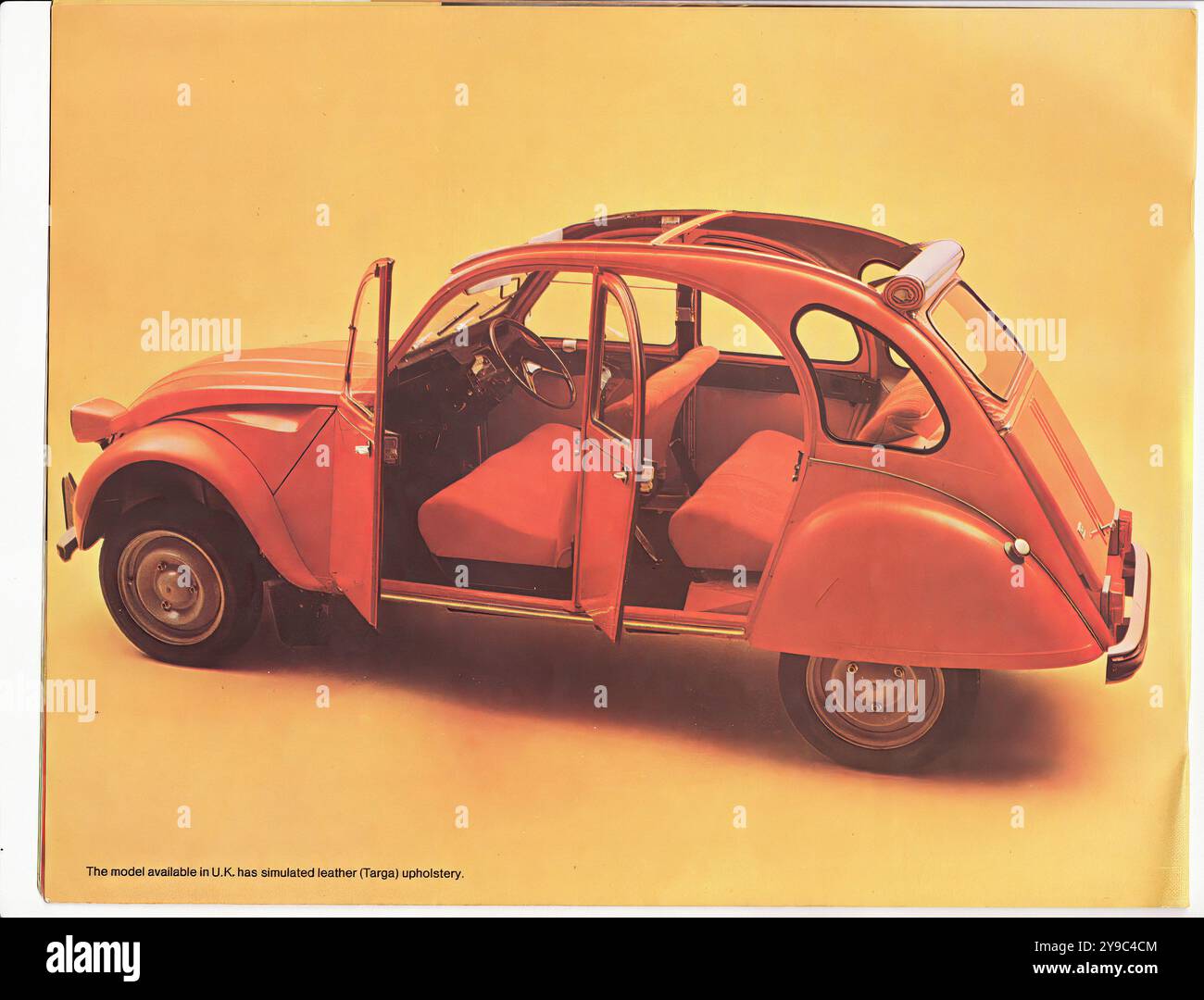 Citroen 2CV 6 c.1974-75 0002 - Vintage press car advertising Stock ...