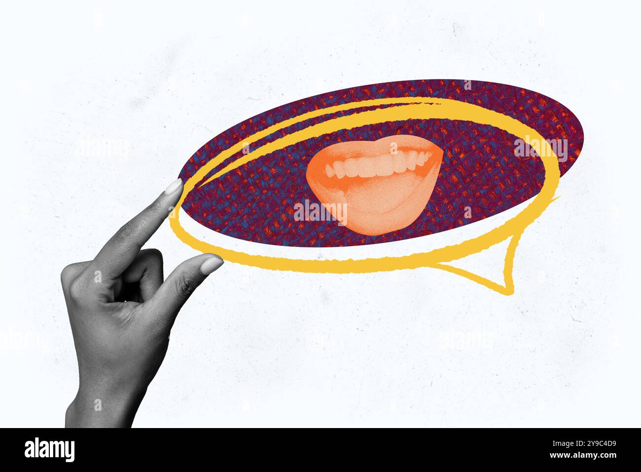 Composite trend artwork sketch image photo collage of abstract ...