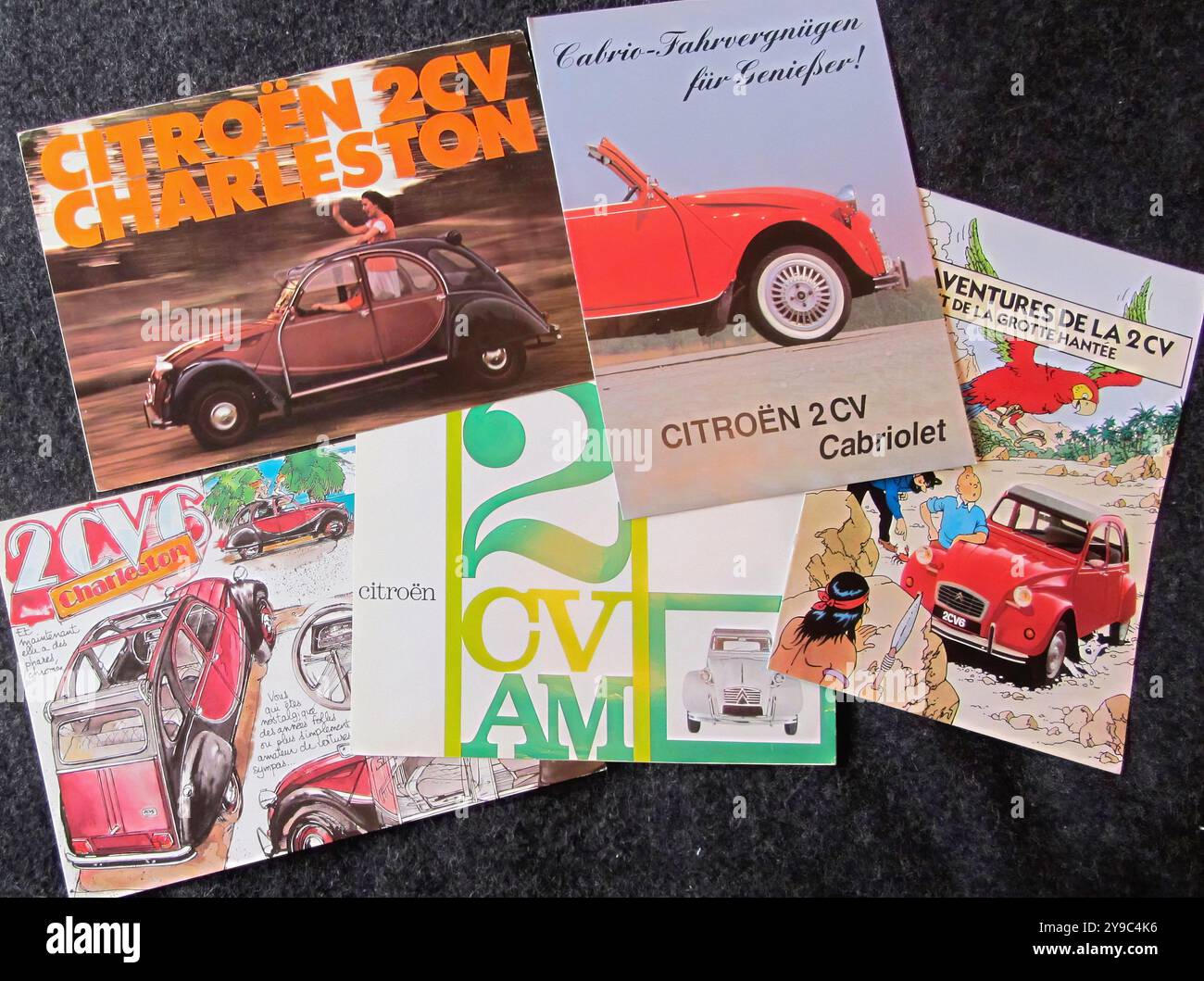 Citroen Advertising Brochures - Vintage press car advertising Stock ...