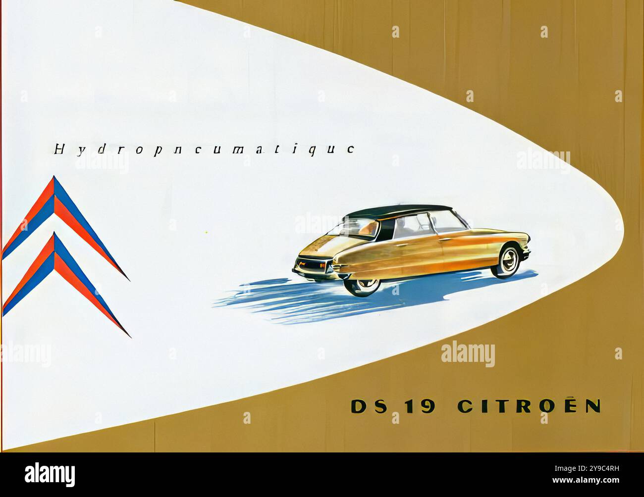 Citroen DS19 (1958) - Vintage press car advertising Stock Photo - Alamy