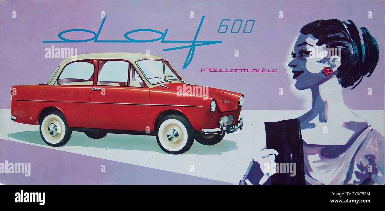 DAF - Vintage press car advertising Stock Photo - Alamy