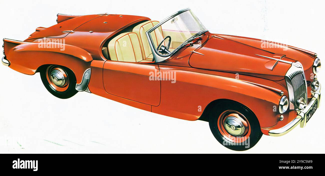 Daimler Conquest Roadster (1953-55) - Vintage press car advertising ...