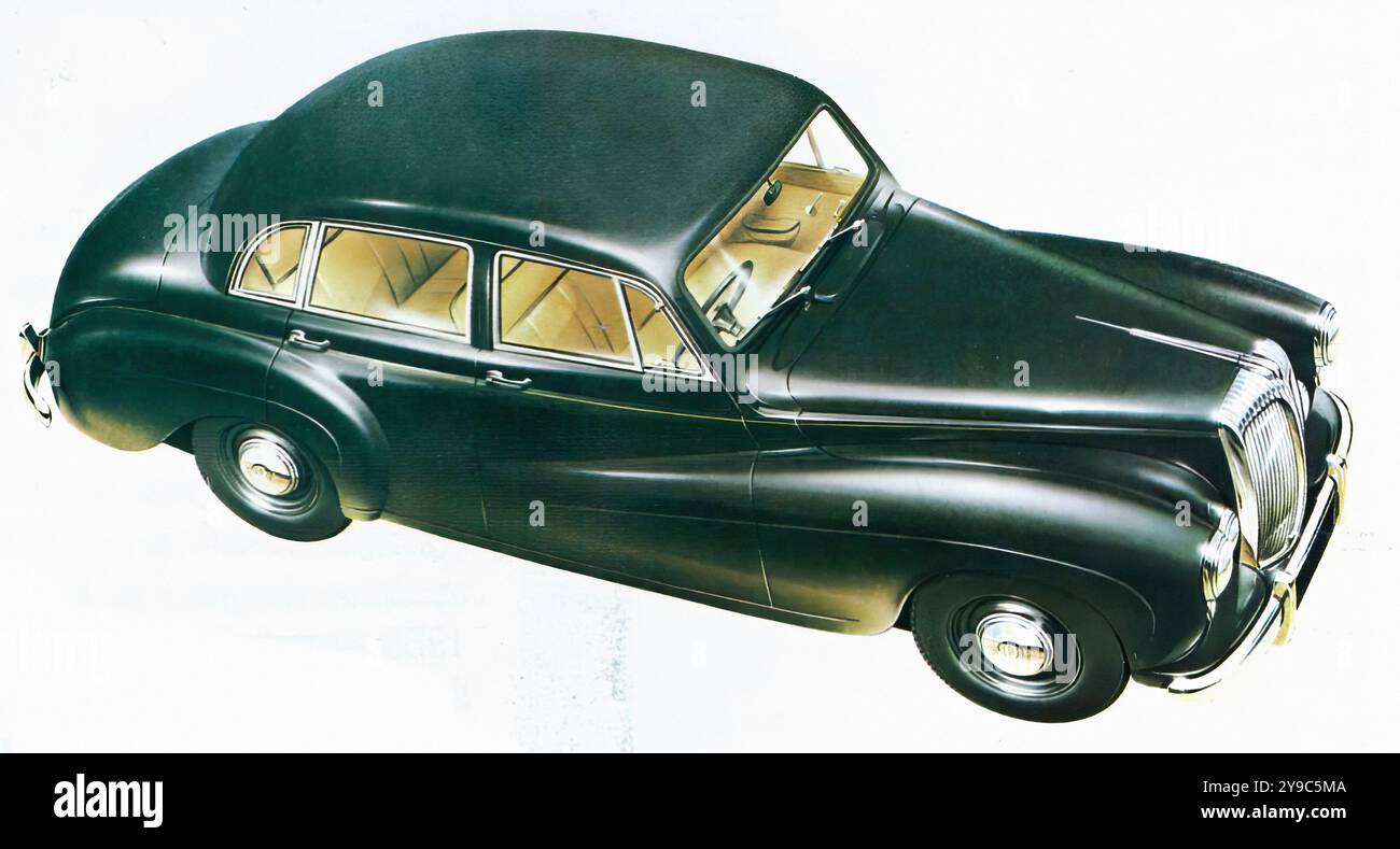 Daimler Conquest (1953) - Vintage press car advertising Stock Photo - Alamy