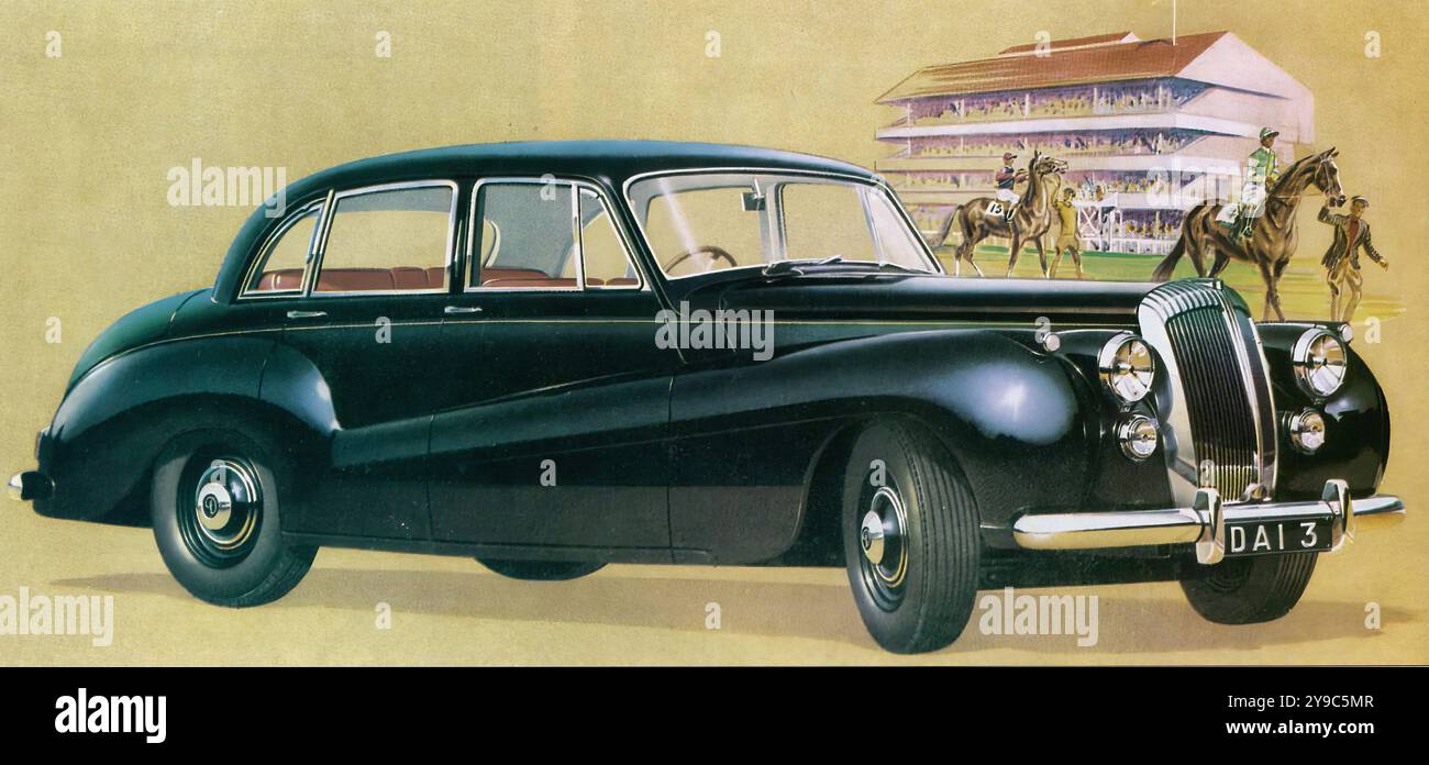 Daimler Regency (1952) - Vintage press car advertising Stock Photo - Alamy