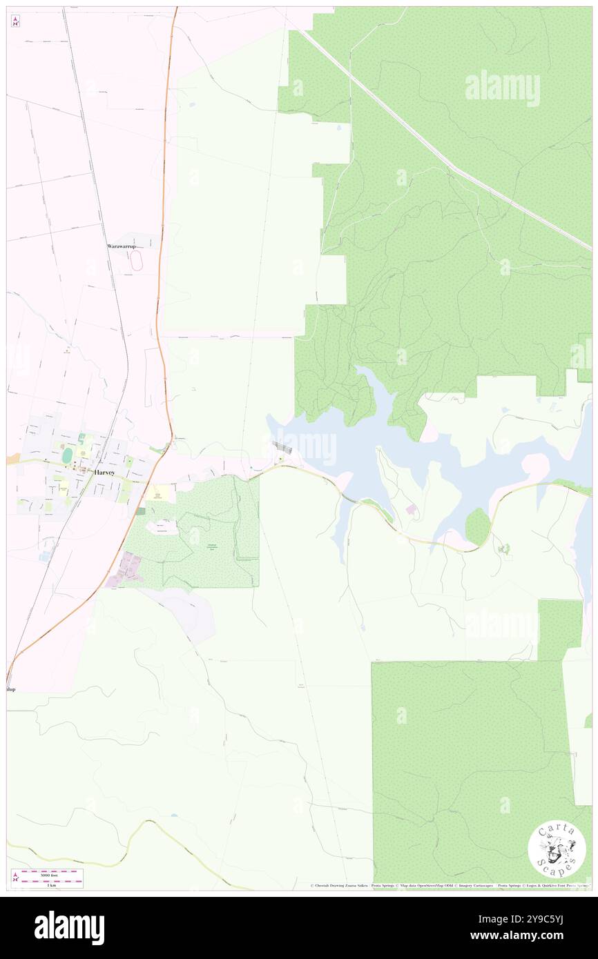 Harvey Dam, Harvey, AU, Australia, Western Australia, S 33 4' 37'', N ...