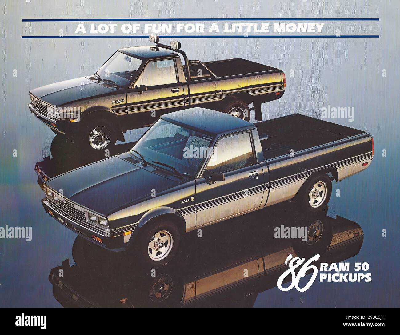 Dodge Ram 50 - Vintage press car advertising Stock Photo - Alamy