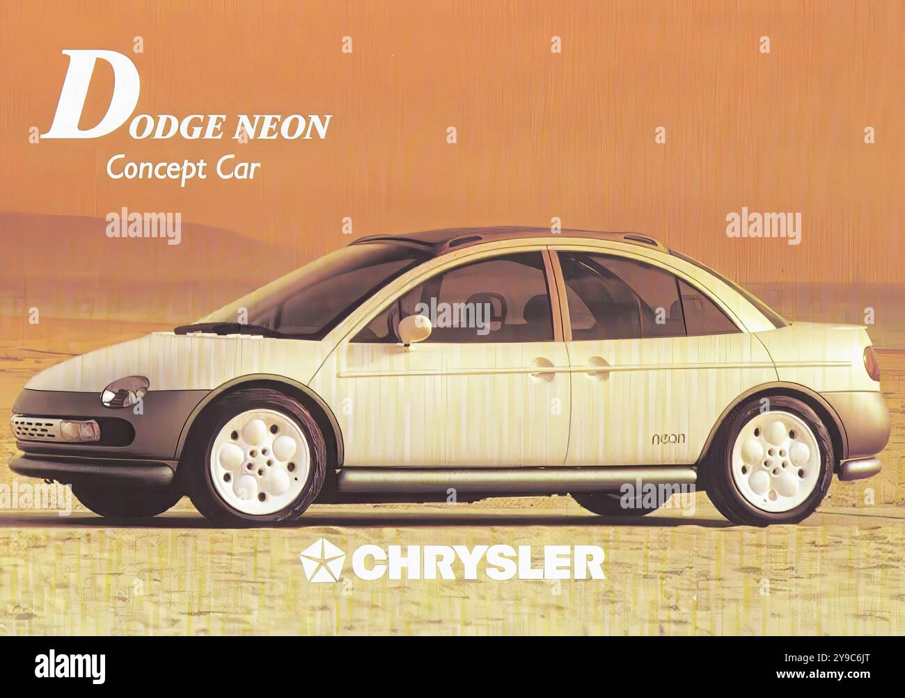Dodge Neon Concept - Vintage press car advertising Stock Photo - Alamy