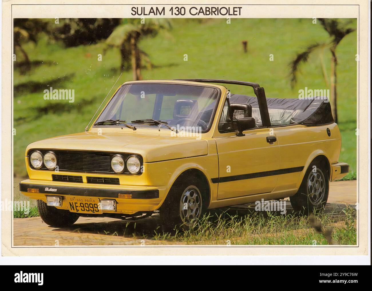 Fiat 147 Cabriolet - Vintage press car advertising Stock Photo - Alamy