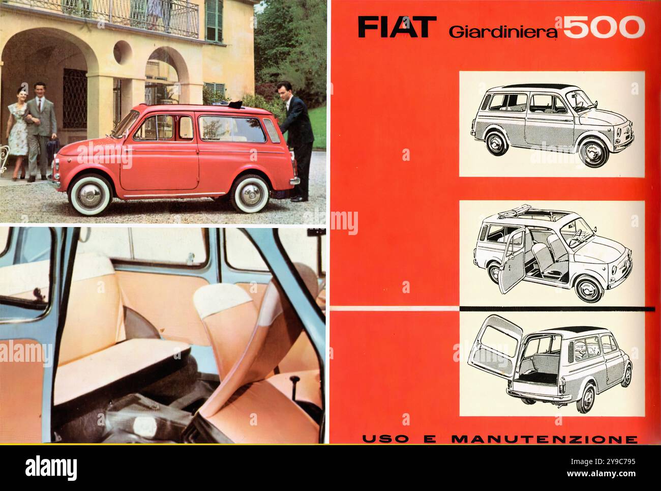Fiat 500 Giardiniera (Early 1960s) 0001 - Vintage press car advertising ...