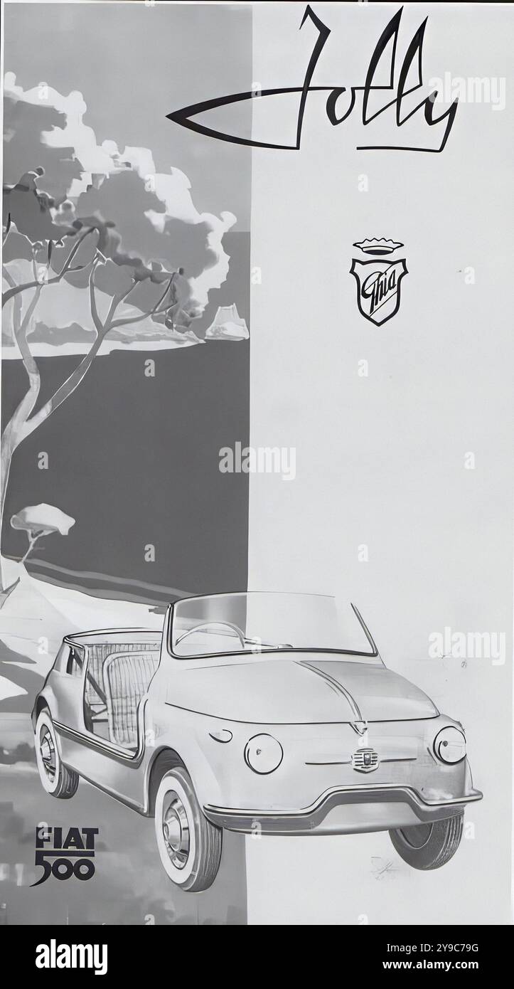 Fiat 500 Ghia Jolly (Late 1950s Early 1960s) - Vintage press car ...