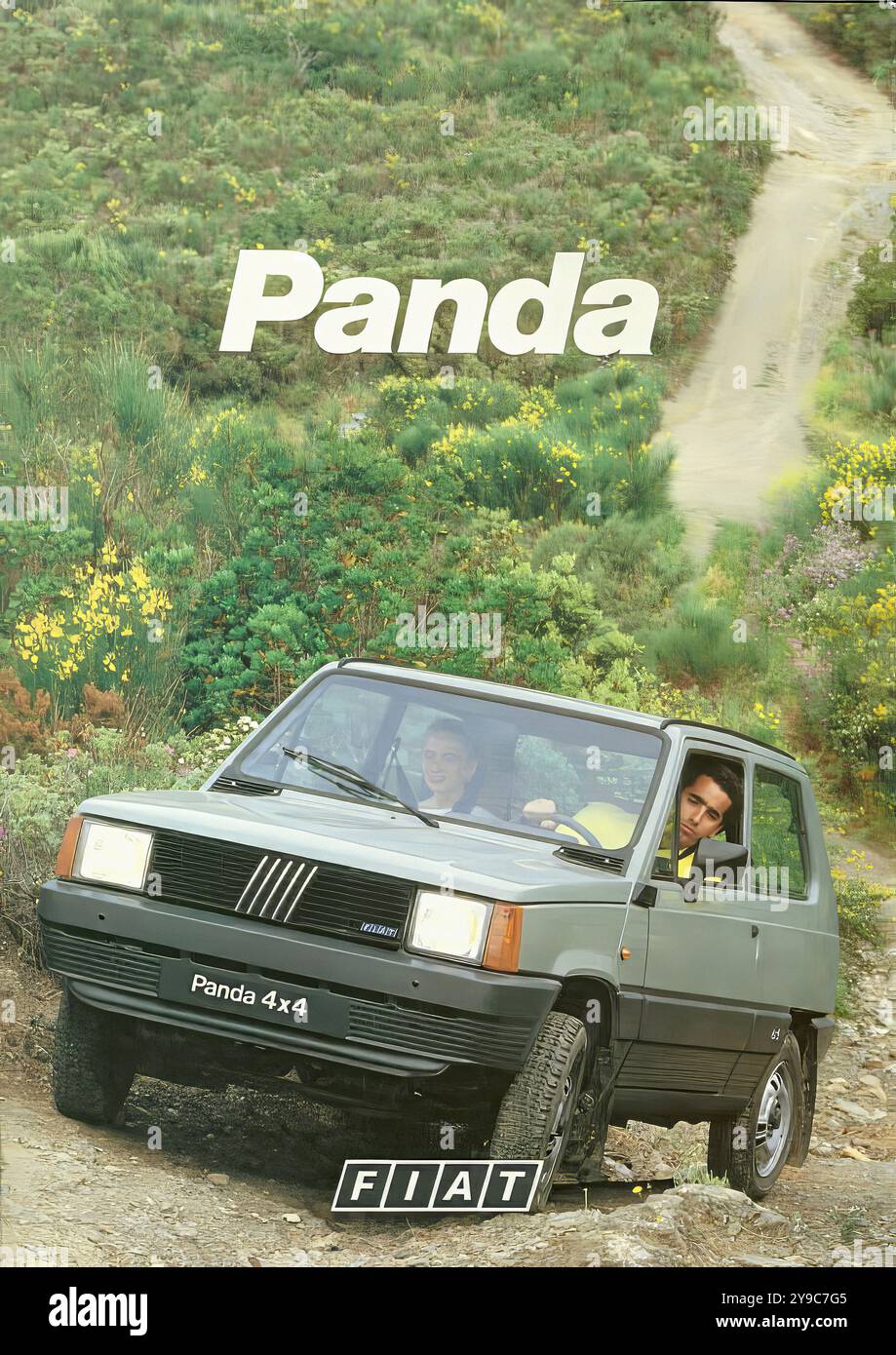 FIAT PANDA 4x4 - Vintage press car advertising Stock Photo - Alamy