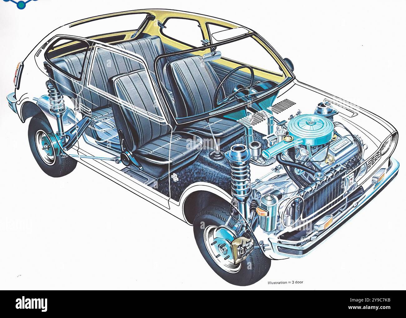 First Generation CiViC - Vintage press car advertising Stock Photo - Alamy