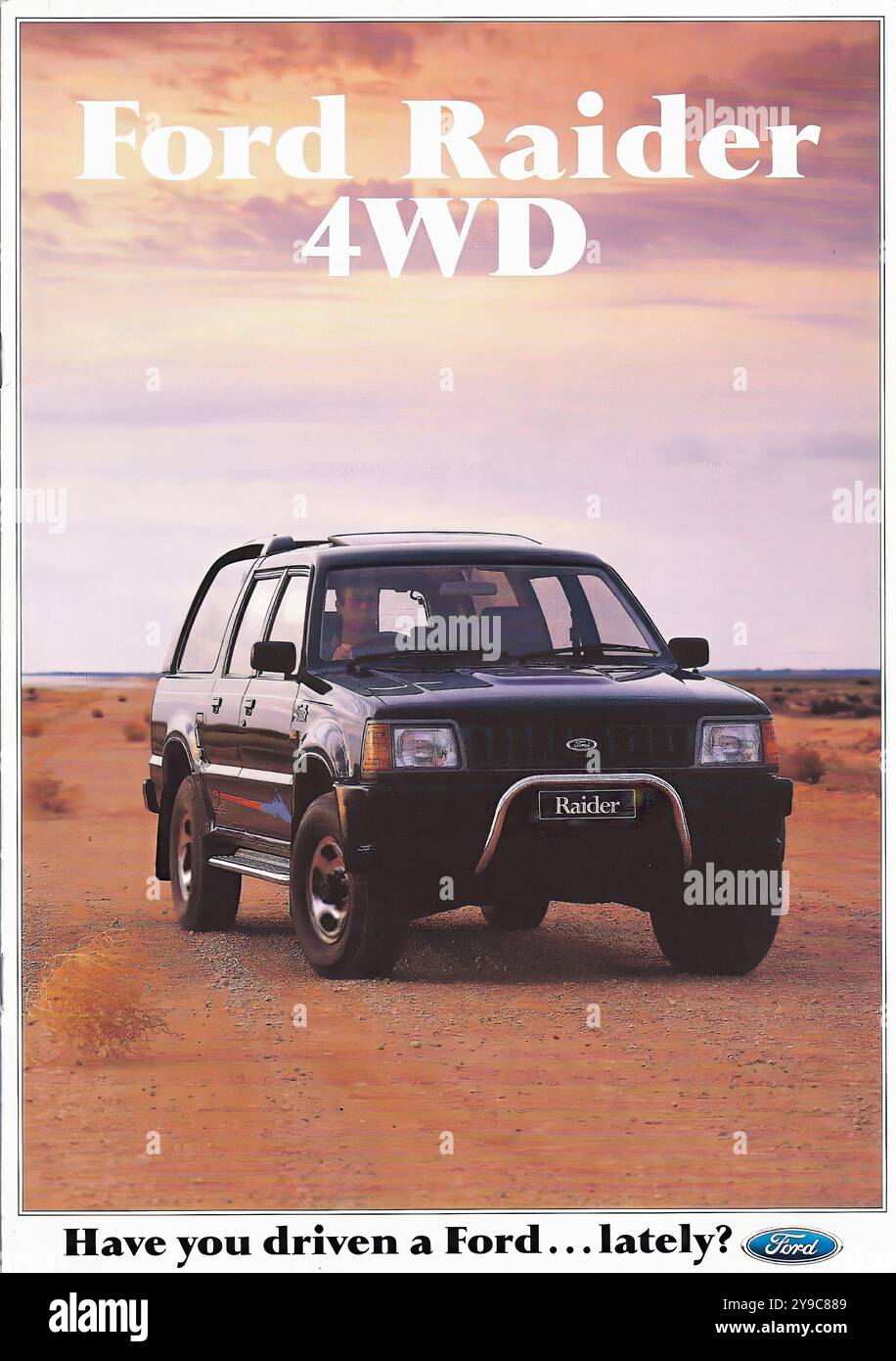 Ford Raider 1991 - Vintage press car advertising Stock Photo - Alamy